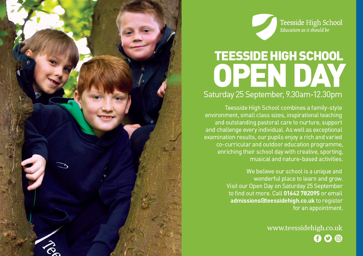 Teesside High School Open Day - Saturday 25 September